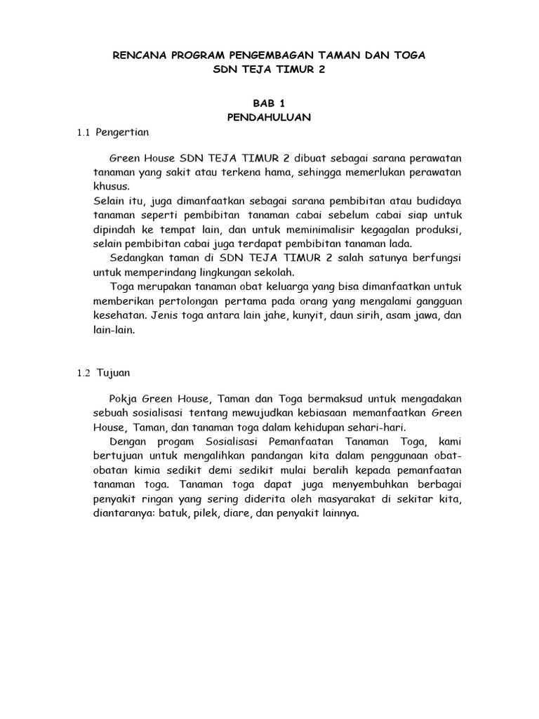 Pokja - Taman & Toga | PDF | Teknologi & Rekayasa