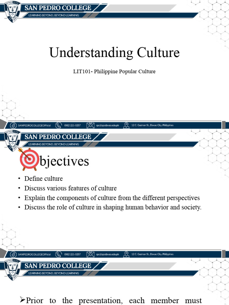 Lesson 2 Understanding Culture 1 | PDF | Human | Society