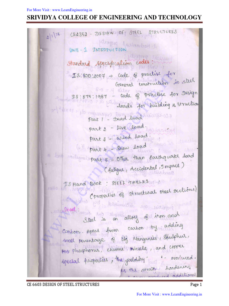 CE8601-Design of Steel Structural Elements - 02 - by WWW ... CE8601-Design of Steel Structural Elements - 02 - by WWW ...