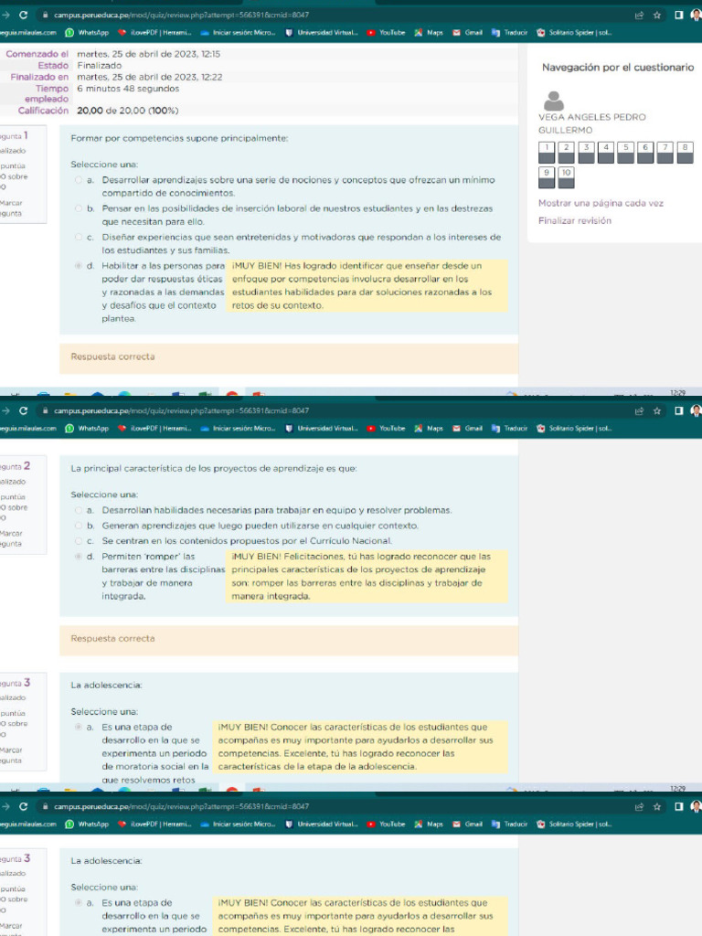 Prueba de salida | PDF
