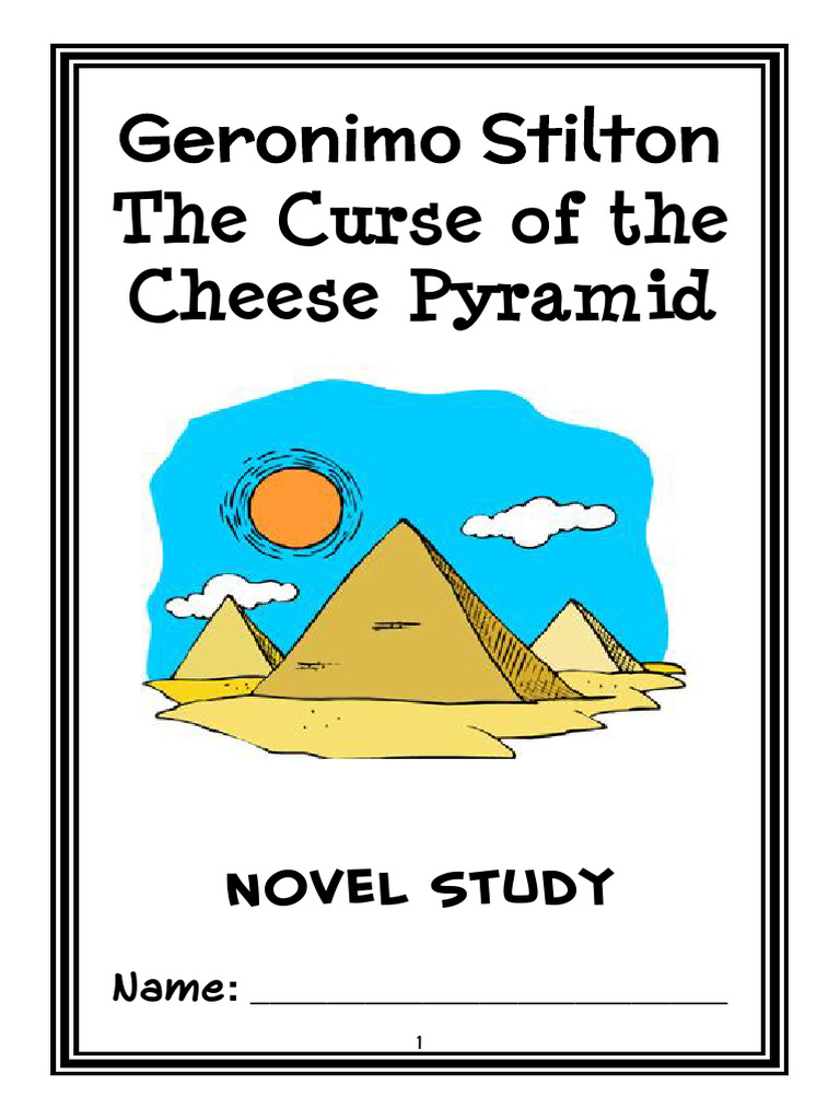 Geronimo Stilton #2 - The Curse of The Cheese Pyramid Novel Study - by ...
