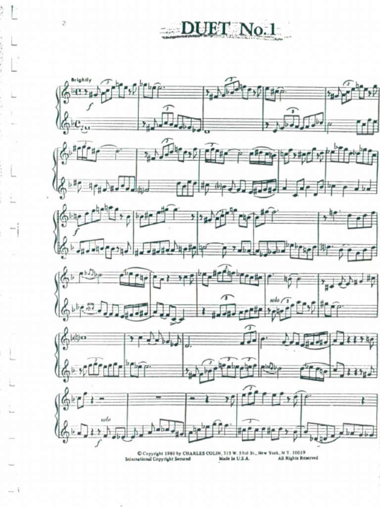 Bugs Bower Duet 1 | PDF