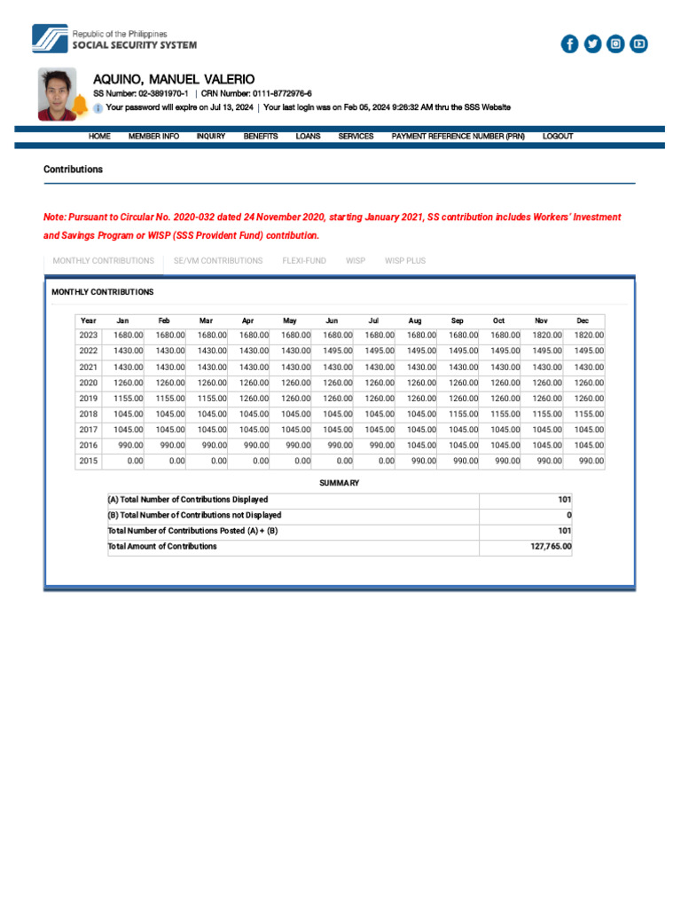 Sss Mebership | PDF | Finance & Money Management