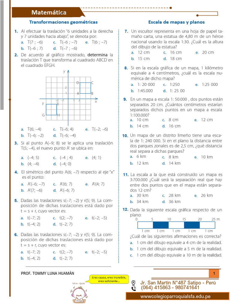 Subsanación Mensual IV BIM - SFA 2023 | PDF | Geometria clasica | Programación lineal