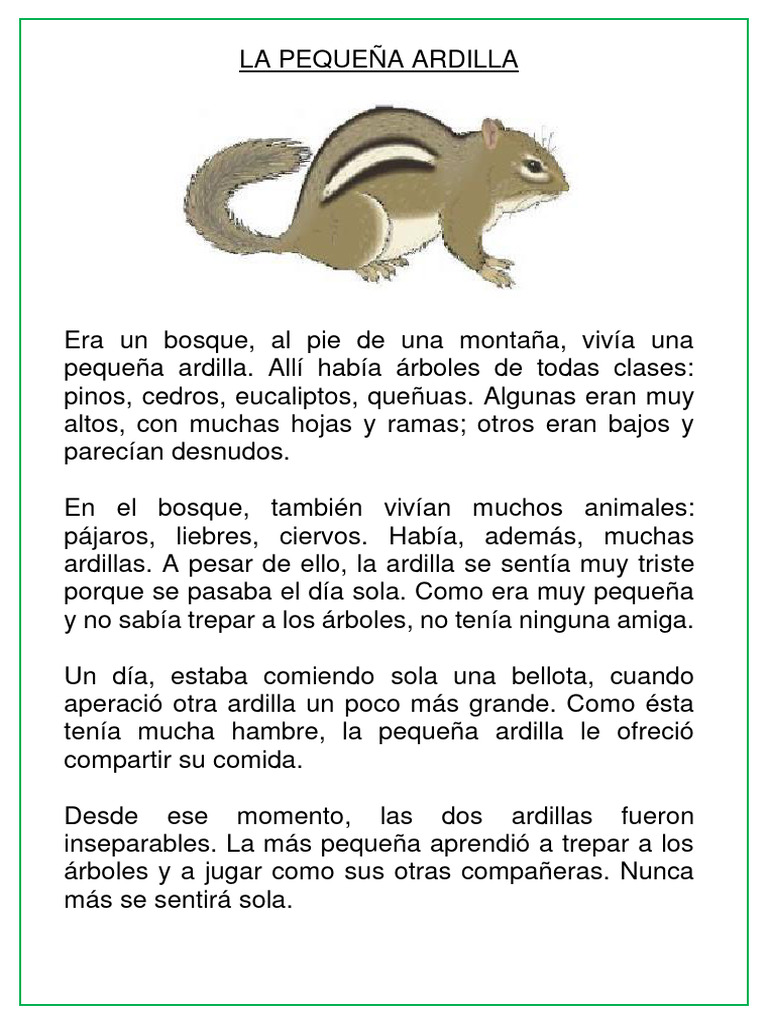 La Pequeña Ardilla | PDF