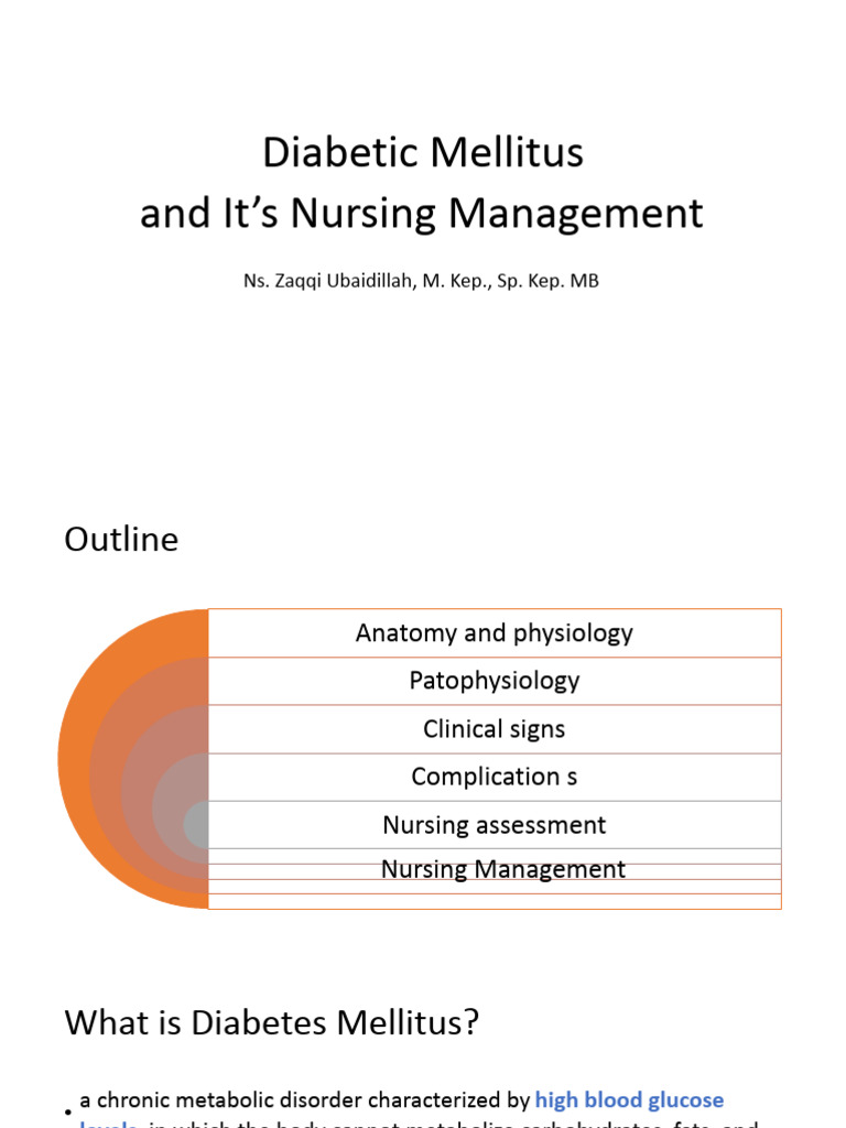 Nursing Management of Diabetes Mellitus | PDF | Diabetes | Insulin