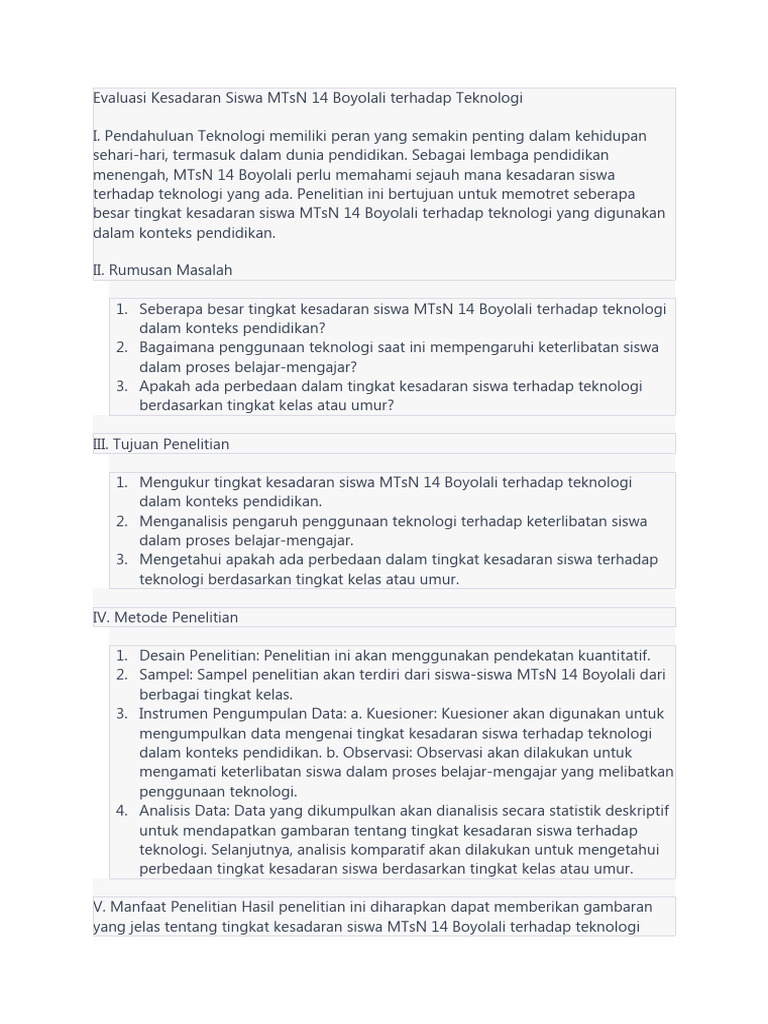 Proposal Penelitian Myres | PDF