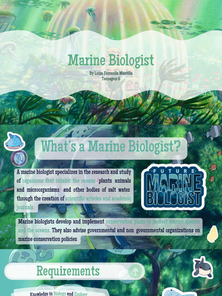 Marine Biologist: Role & Salary Guide | PDF | Science & Mathematics ...