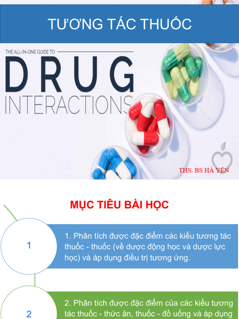 Tương Tác Thuốc Y1 | PDF