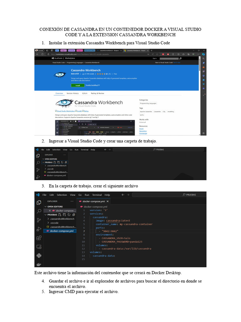 Conexion-Cassandra Workbench | PDF