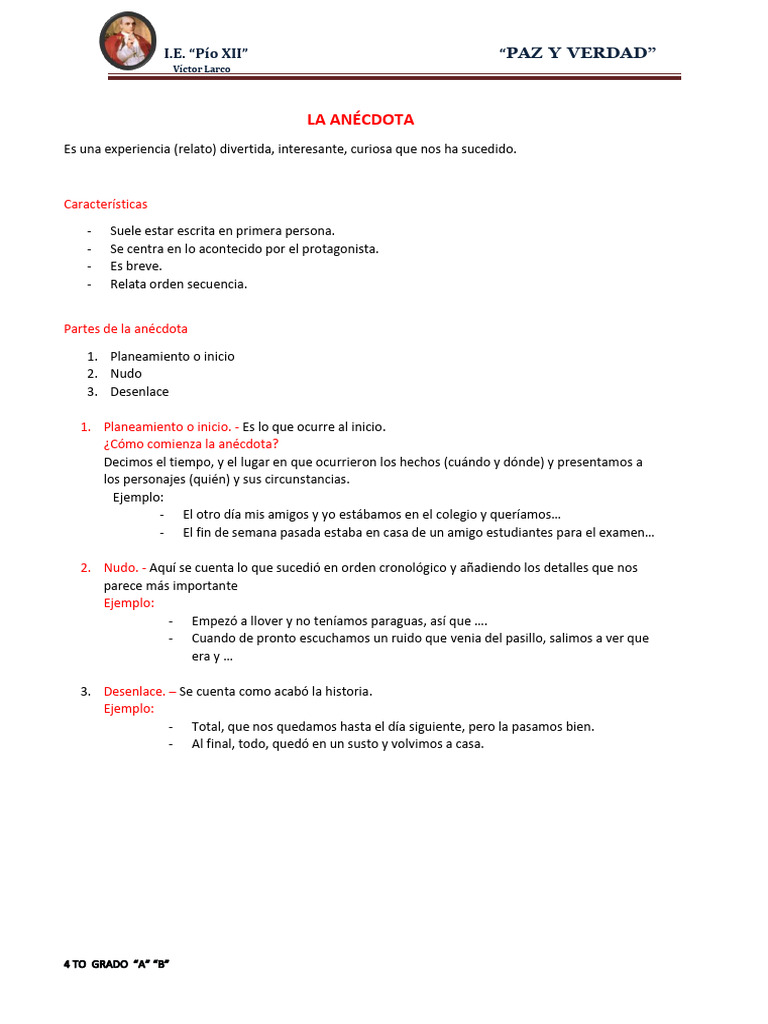 LA ANÉCDOTA 0k | PDF