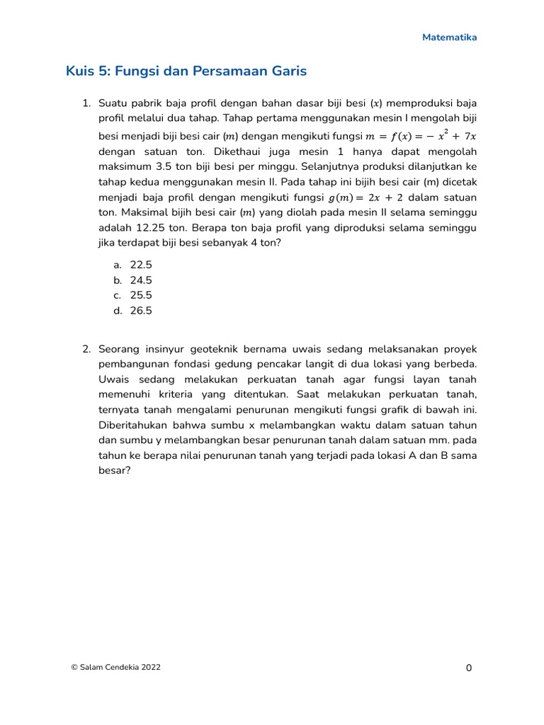 Matematika_5_Fungsi_dan_Persamaan_Garis1 | PDF