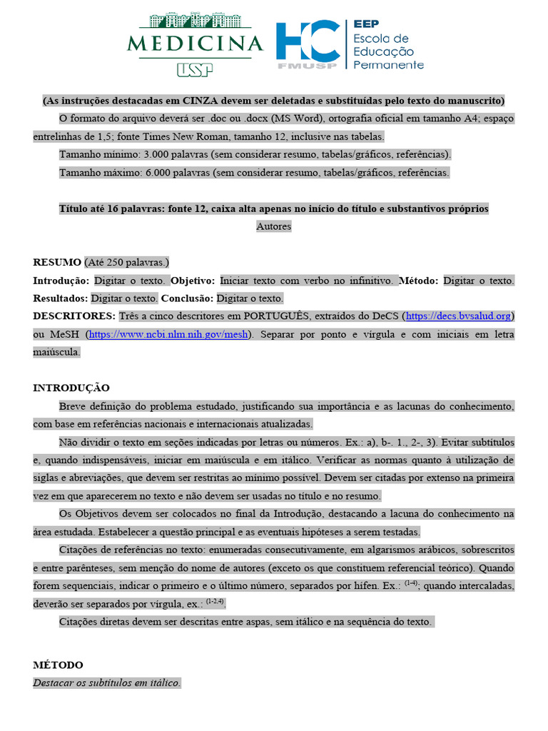 CEMT Template Artigo Conclusão | PDF | Caixa alta e caixa baixa ...