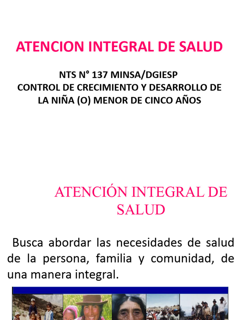 Atencion Integral Del Nino y Nina | PDF | Comportamiento ...