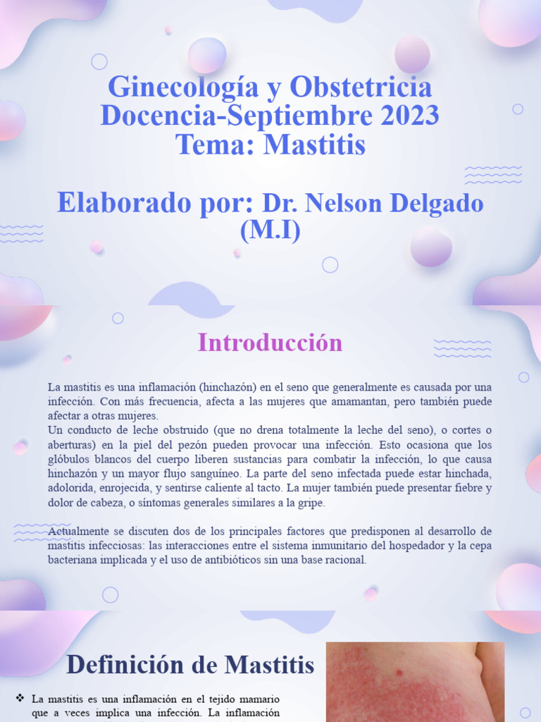 Mastitis | PDF | Lactancia | Pecho