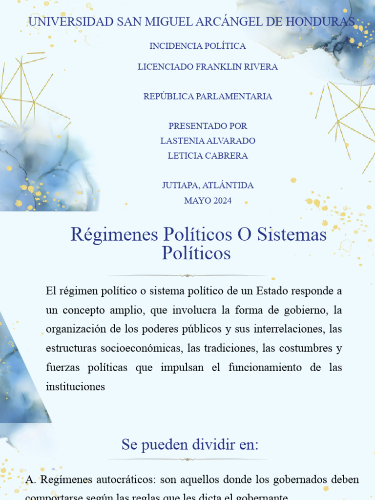 República Parlamentaria | PDF | Parlamento | Gobierno