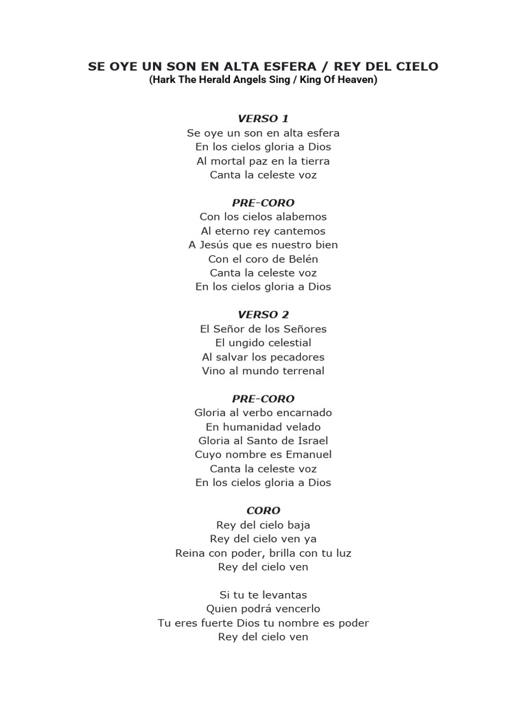 SE OYE UN SON EN ALTA ESFERA | PDF