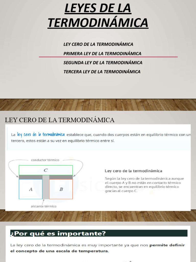 Clase 9_leyes de La Termodinámica | Descargar gratis PDF | Celsius | Temperatura