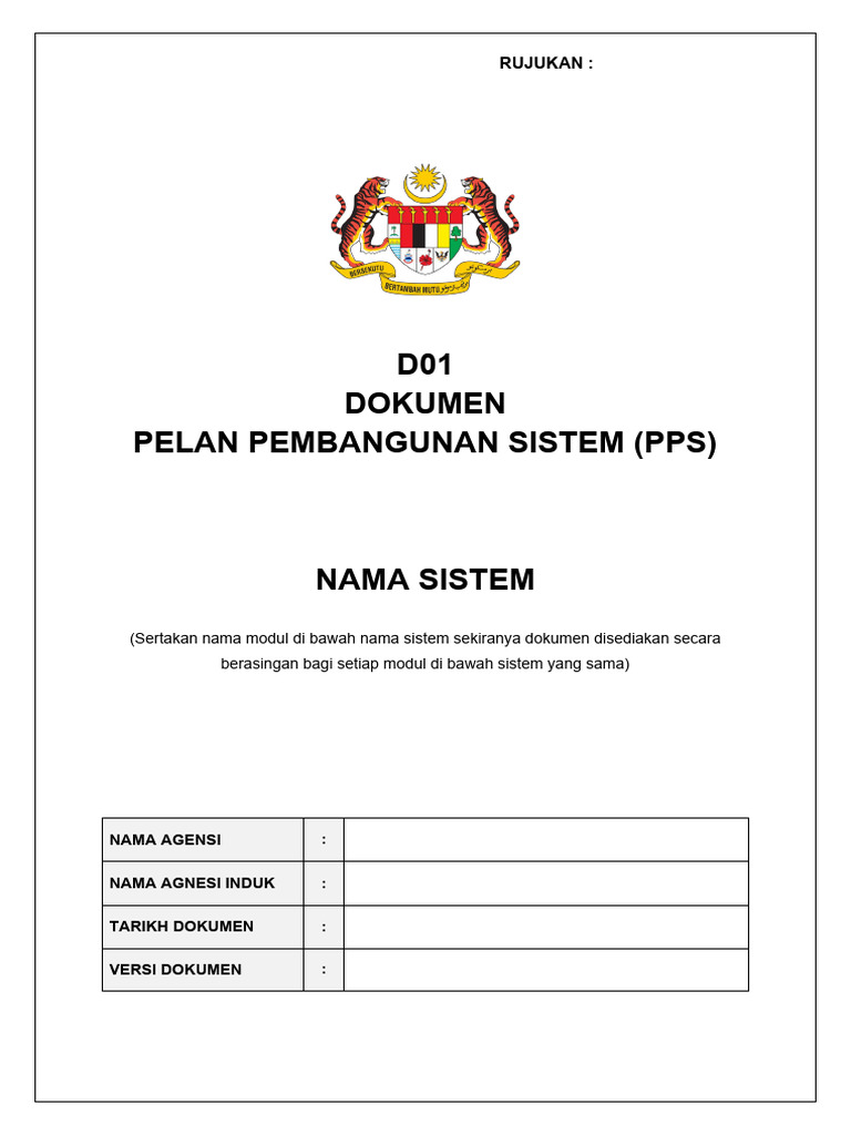 D01 Dokumen Pelan Pembangunan Sistem | PDF