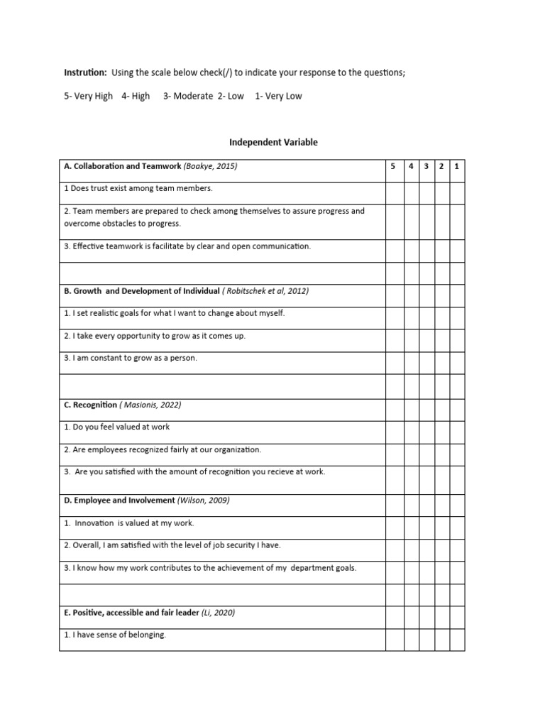 Questionnaire - Us-WPS Office | PDF | Goal | Communication