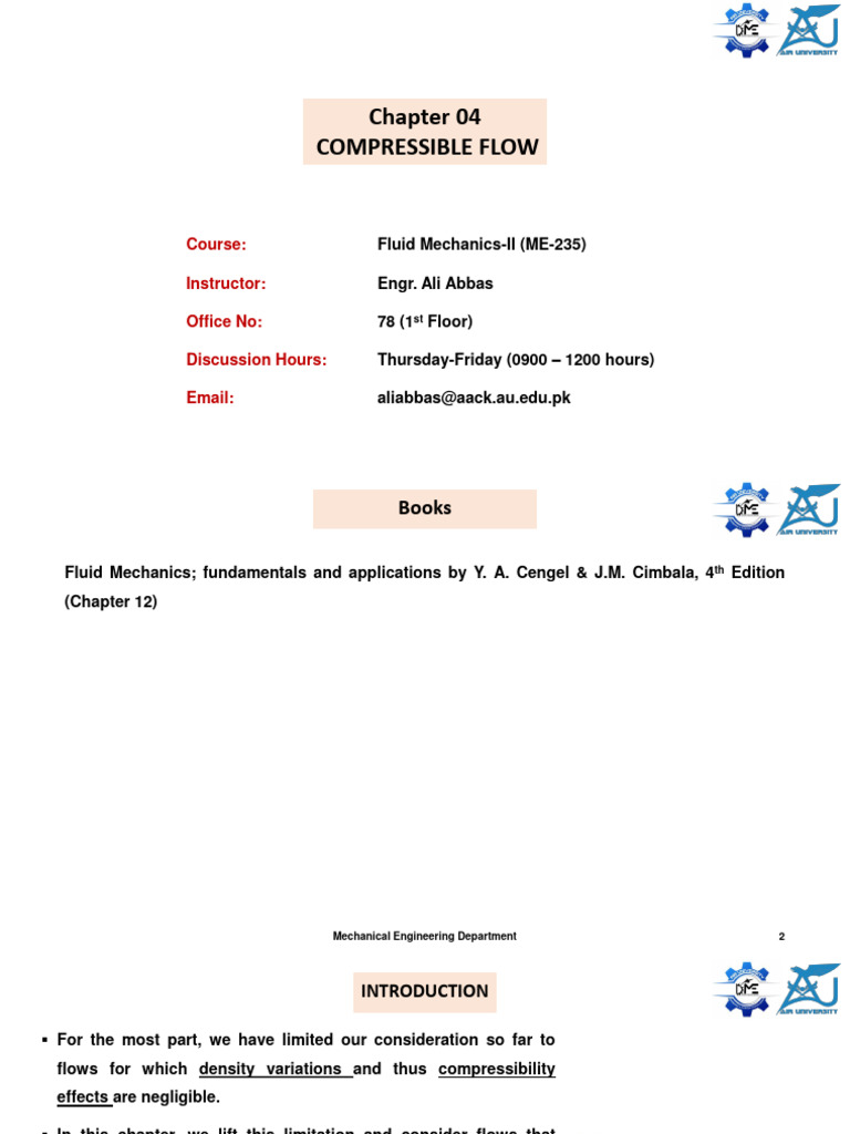 FM-II Chapter 04 Complete | Download Free PDF | Fluid Dynamics | Nozzle