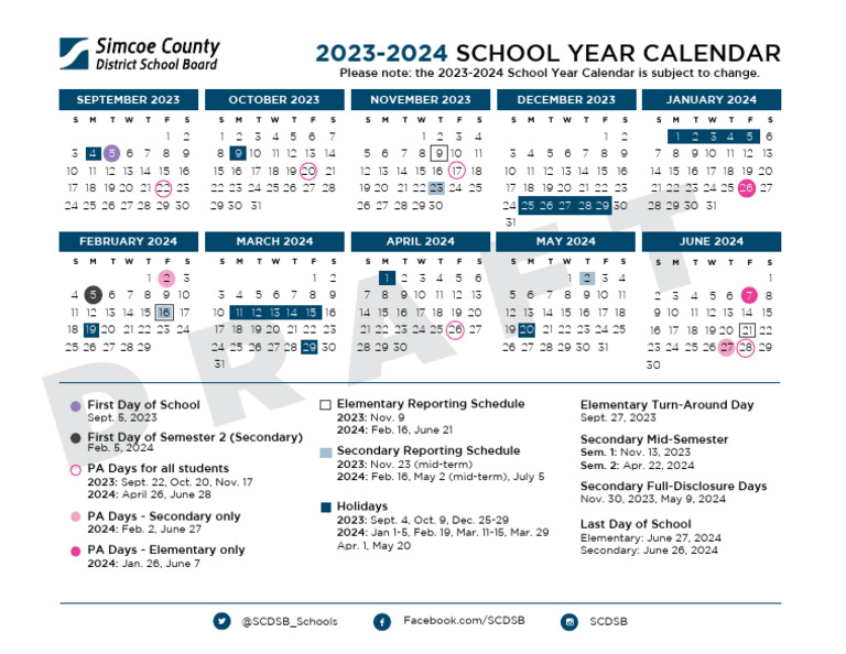 School Year Calendar - 2023 24 Proposed | PDF