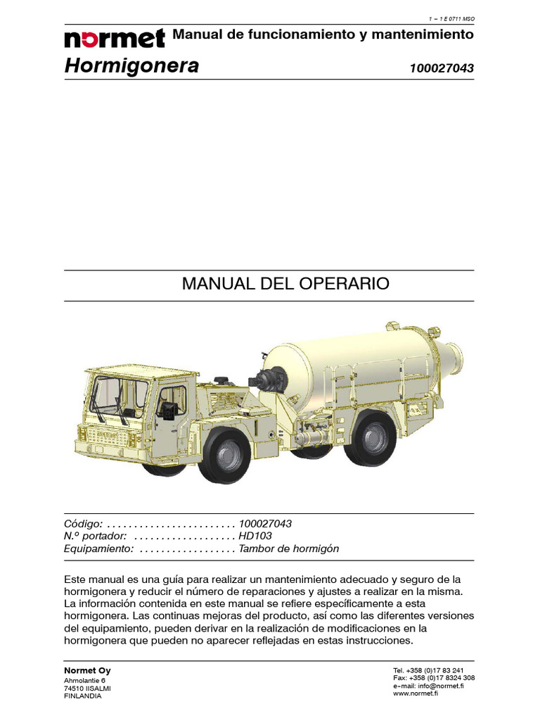 6. Hormigonera_variomec | PDF | Cambiar | Hormigón