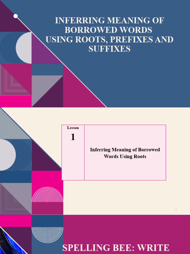 Inferring Meaning of Borrowed Words | PDF | Word | Lexicology