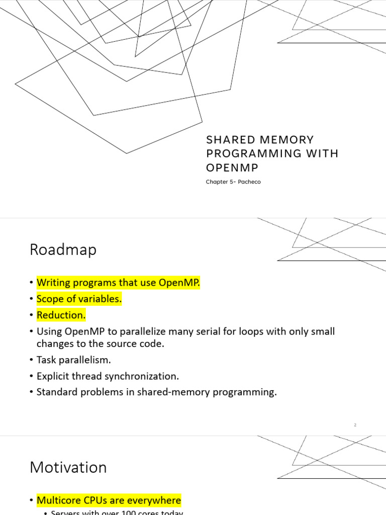 OpenMP P1 | PDF | Parallel Computing | Multi Core Processor