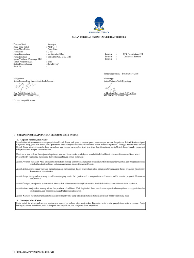 RAT SAT Arsip Bisnis | PDF