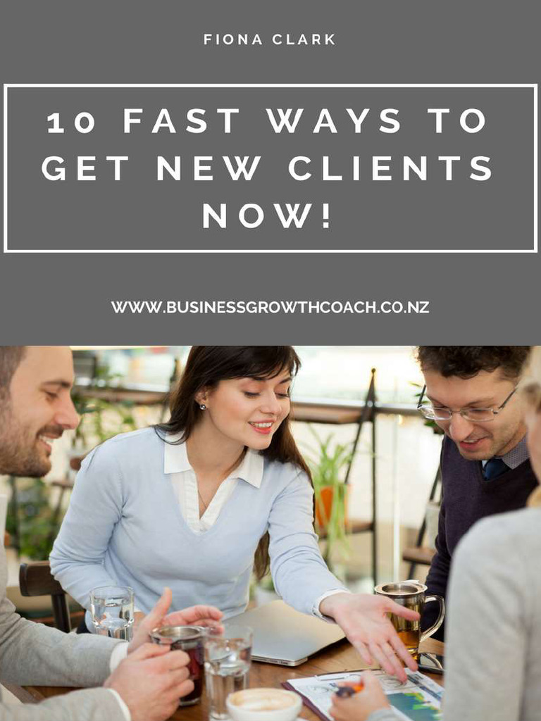 10 Fast Ways To Get New Clients NOW | Download Free PDF | Search Engine ...