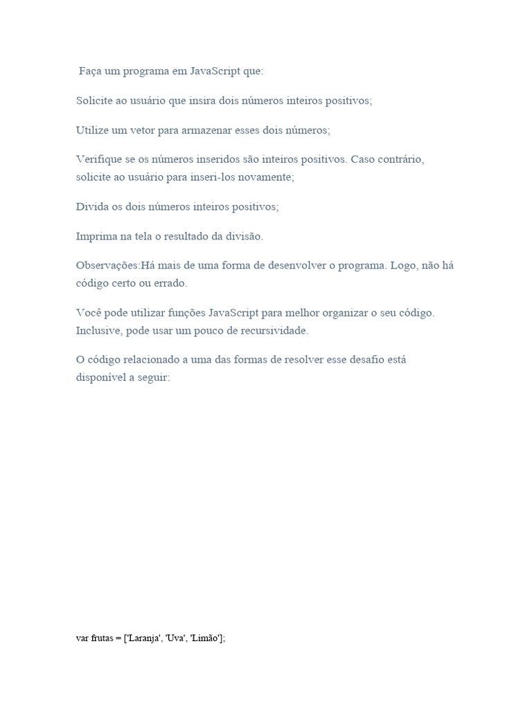 Desafio de Javascript | PDF