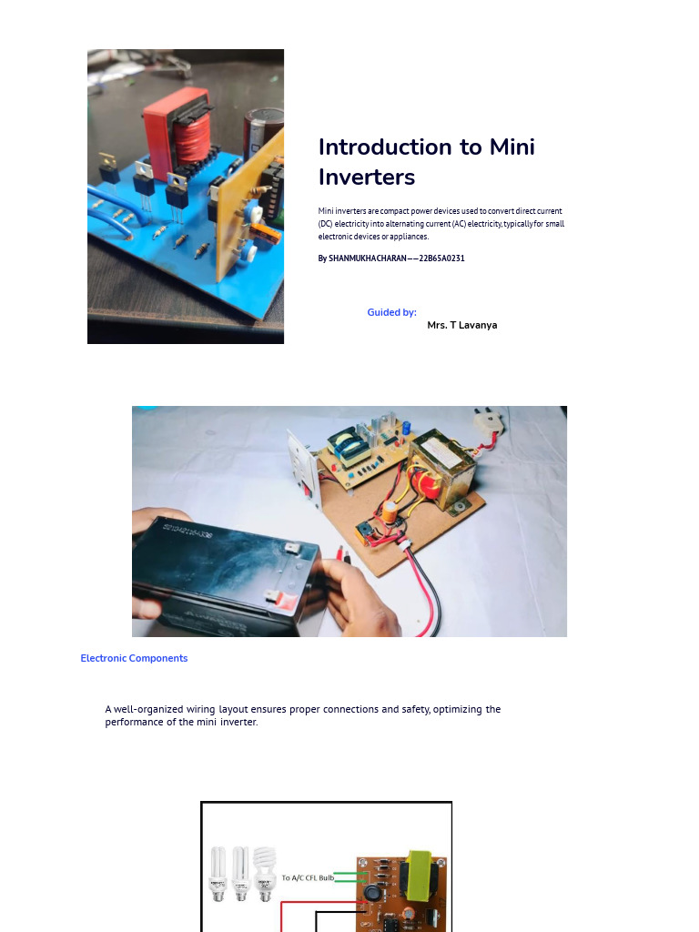 Introduction To Mini Inverters Org | PDF | Computers