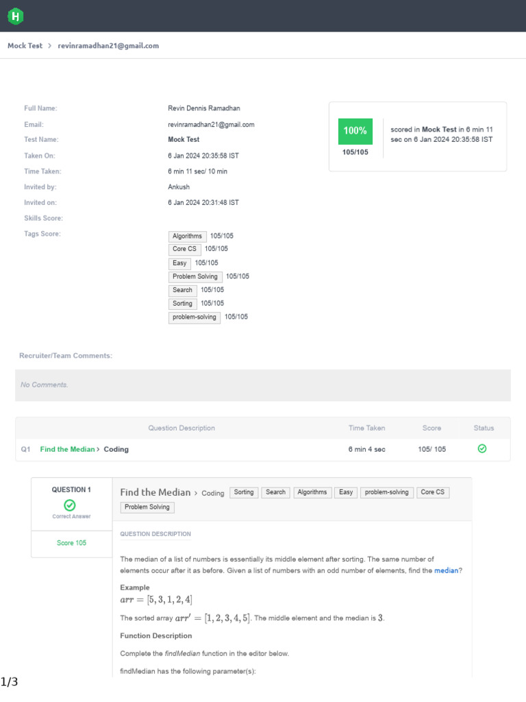 Report Revinramadhan21 | PDF | Median | Parameter (Computer Programming)