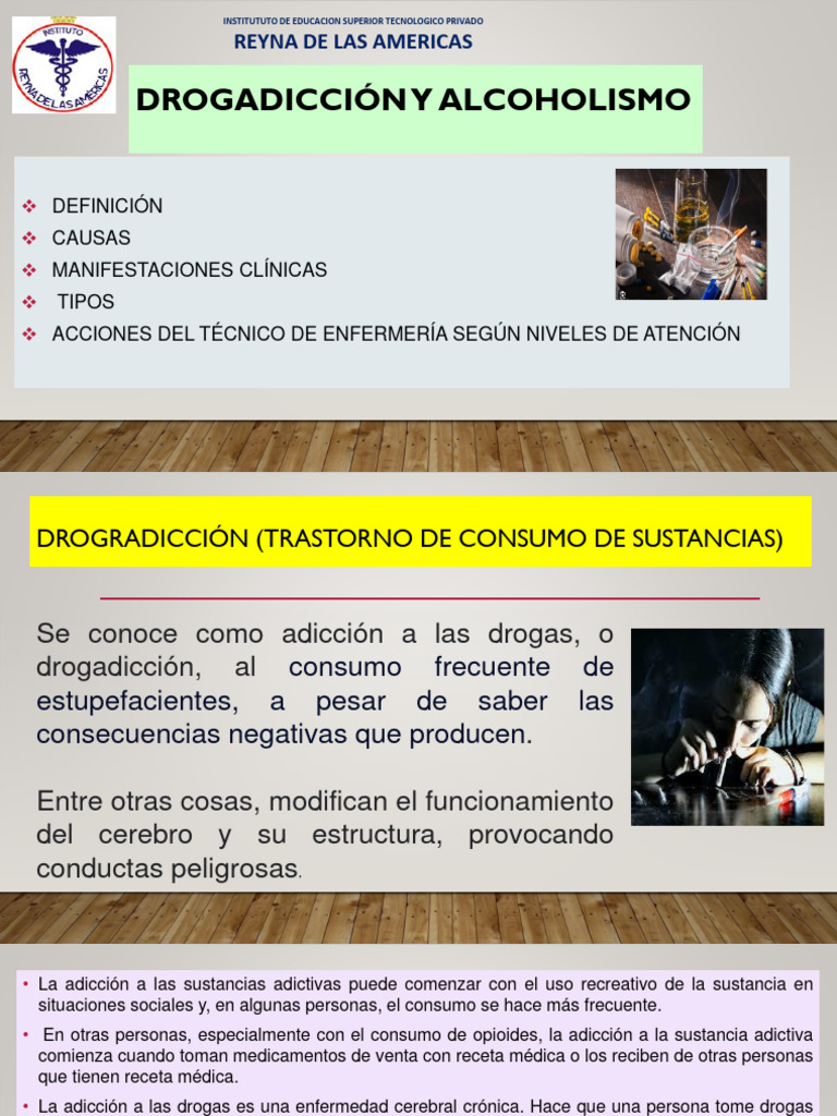 SEMANA_17._DROGADICCION_Y_ALCOHOLISMO | PDF | Alcoholismo | La dependencia de sustancias