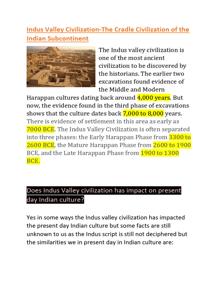 Indus_Valley_Civilization | Download Free PDF | Archaeology ...