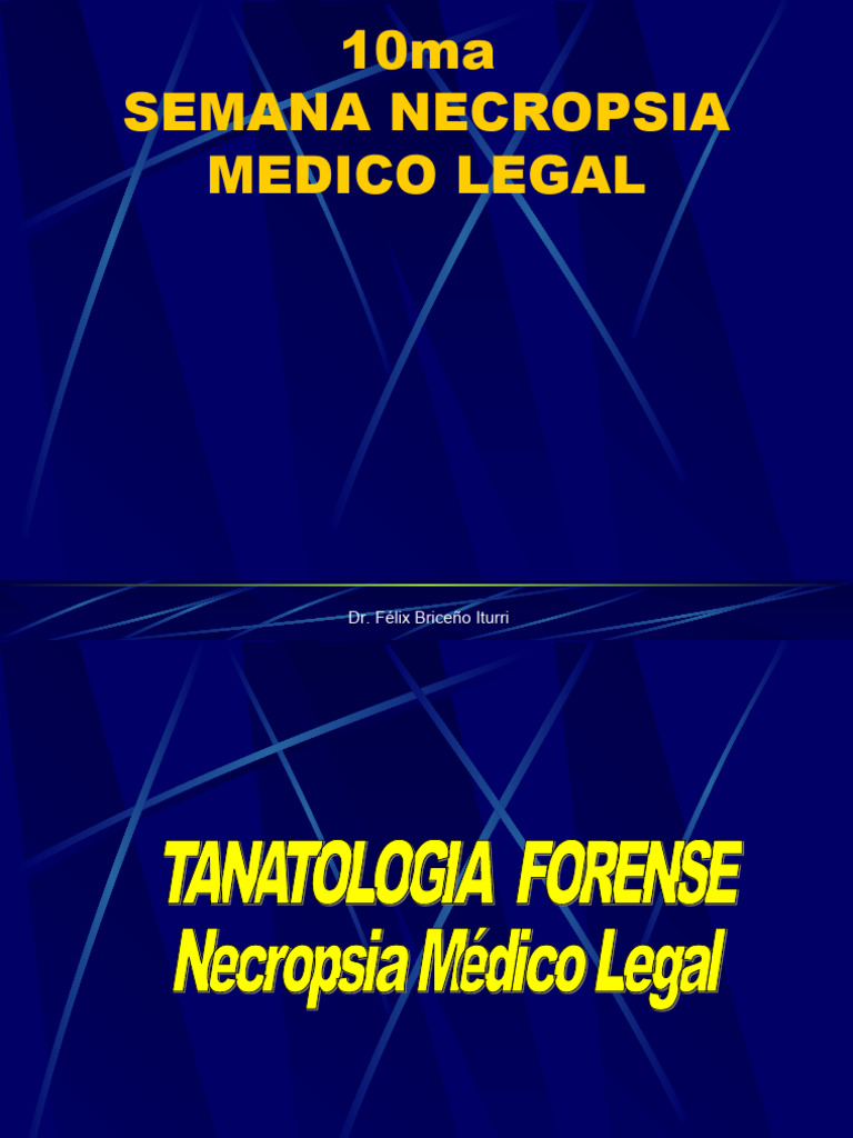 10ma Semana Necropsia | PDF | Autopsia | Medicina