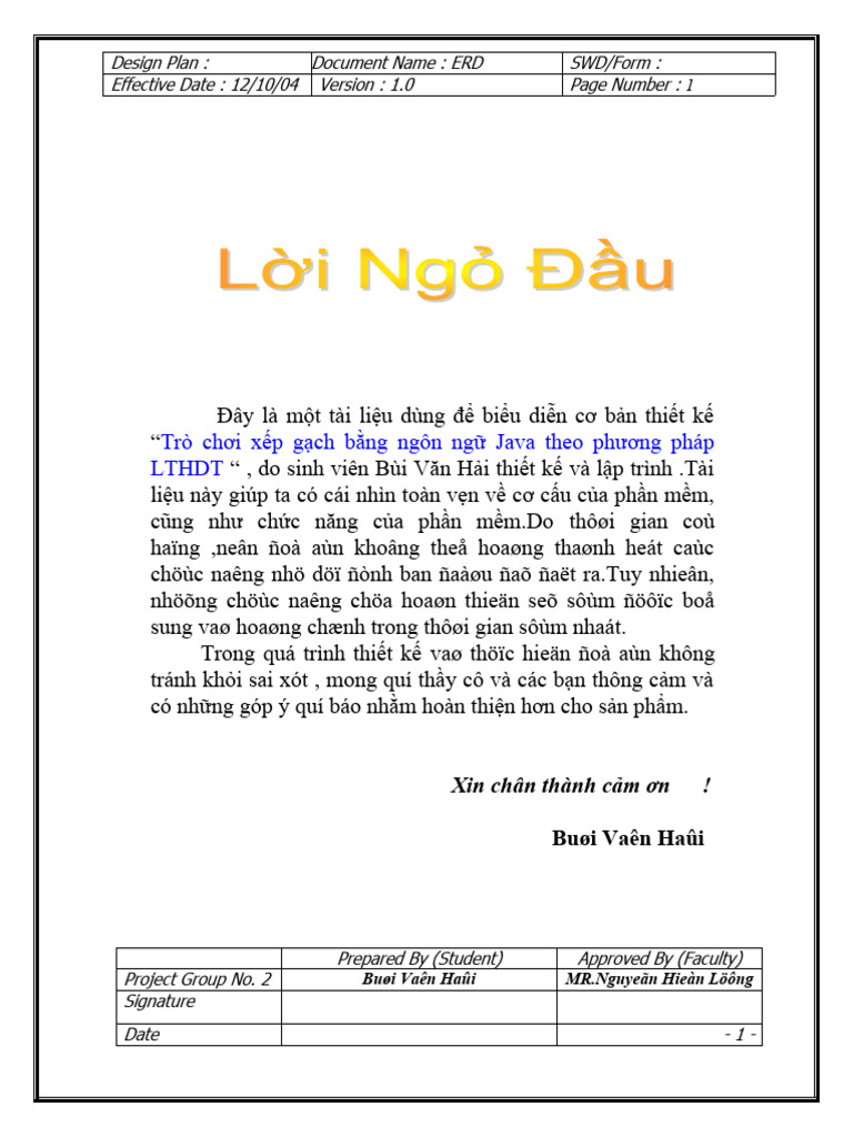 Bao Cao Do An LTHDT | PDF