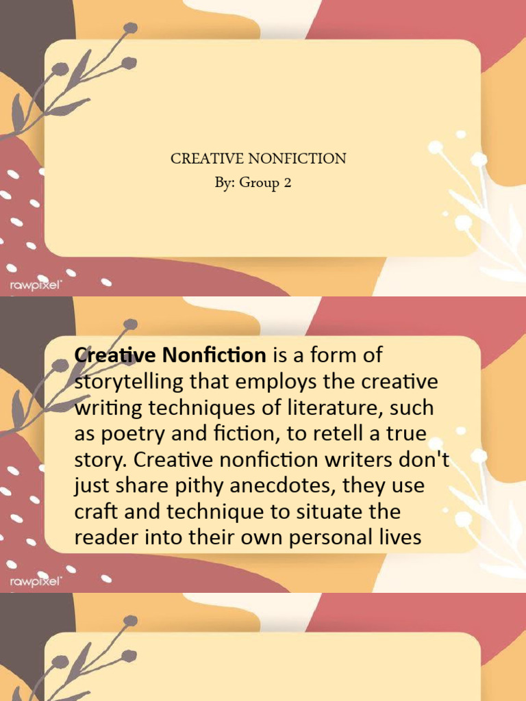 Creative Nonfiction | PDF | Creative Nonfiction | Narrative