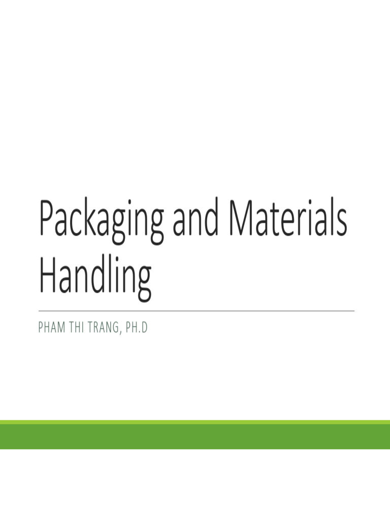 C11 - Packaging and Materials Handling | PDF | Packaging And Labeling ...