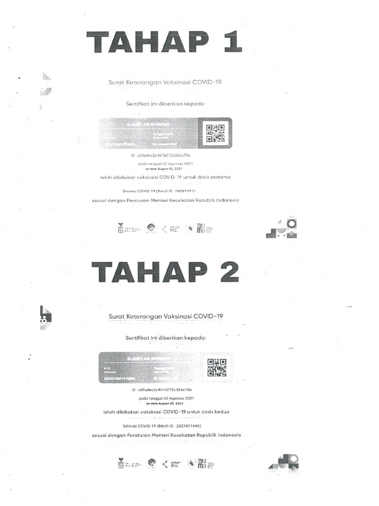 Vaksin 1&2 Adi | PDF