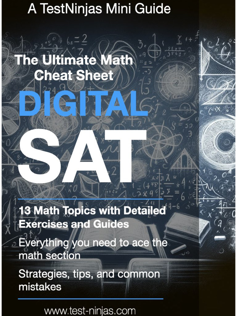 Test Ninjas Digital Sat Math Cheat Sheet | PDF | Quadratic Equation ...
