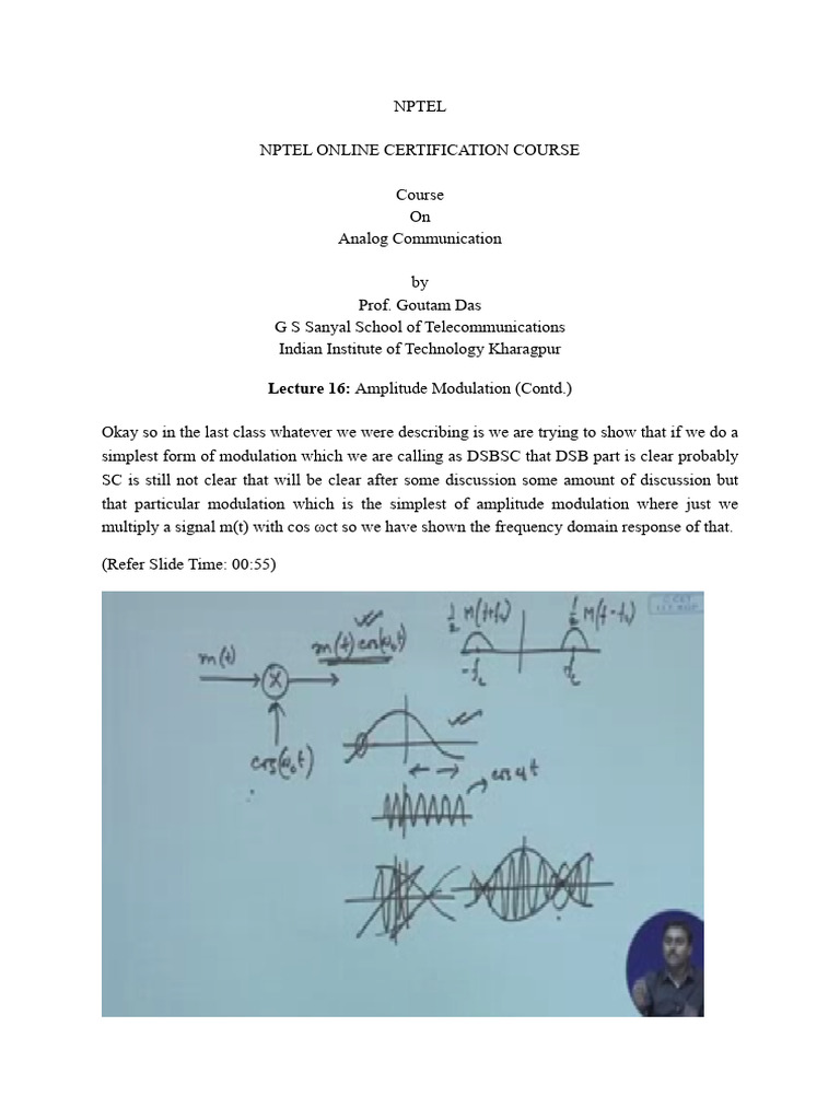 Lec 16 | PDF | Modulation | Computer Engineering