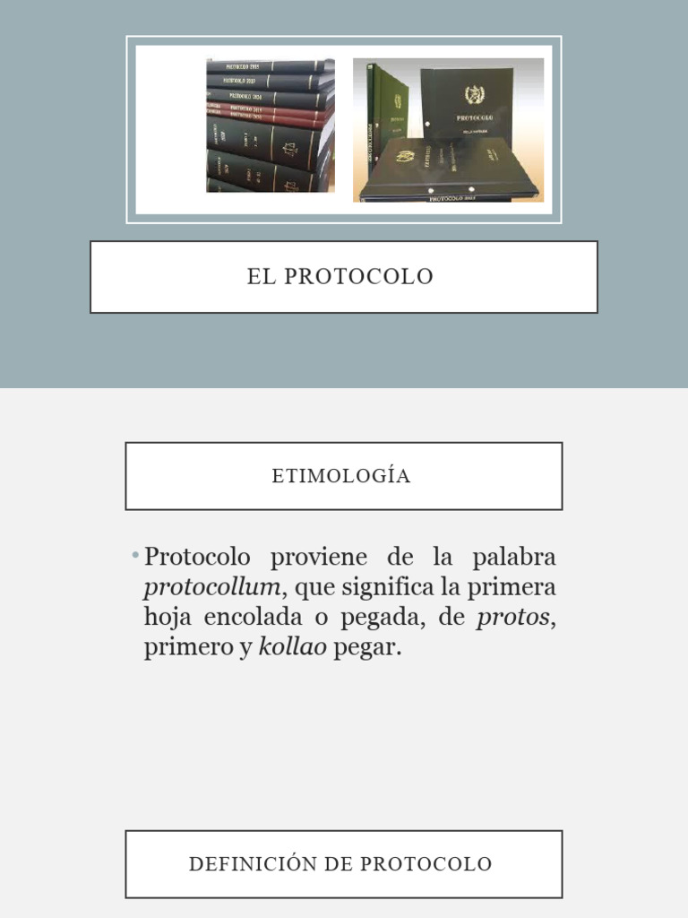 Definición y Formalidades del Protocolo | PDF