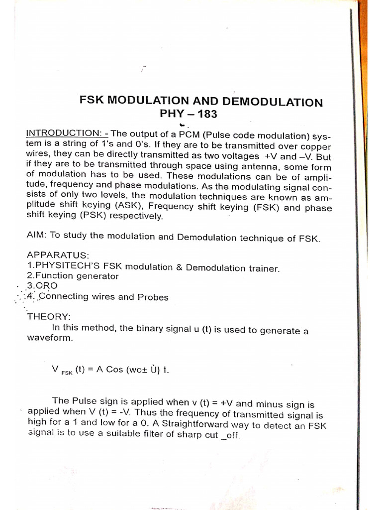 FSK-PSK | PDF