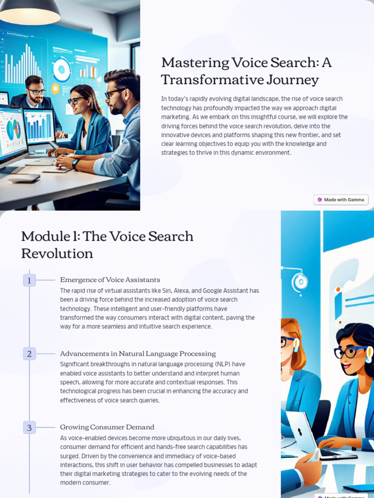 Mastering Voice Search A Transformative Journey | PDF | Search Engine ...