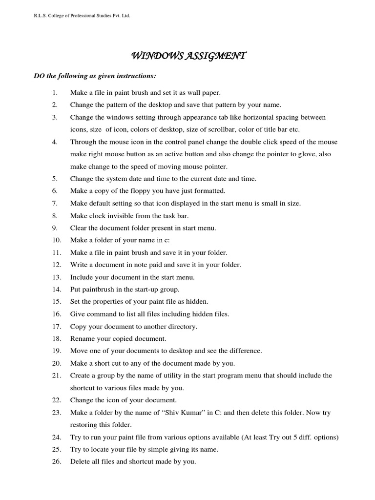 ASSIGNMENTS For You | PDF | Computer File | Depreciation