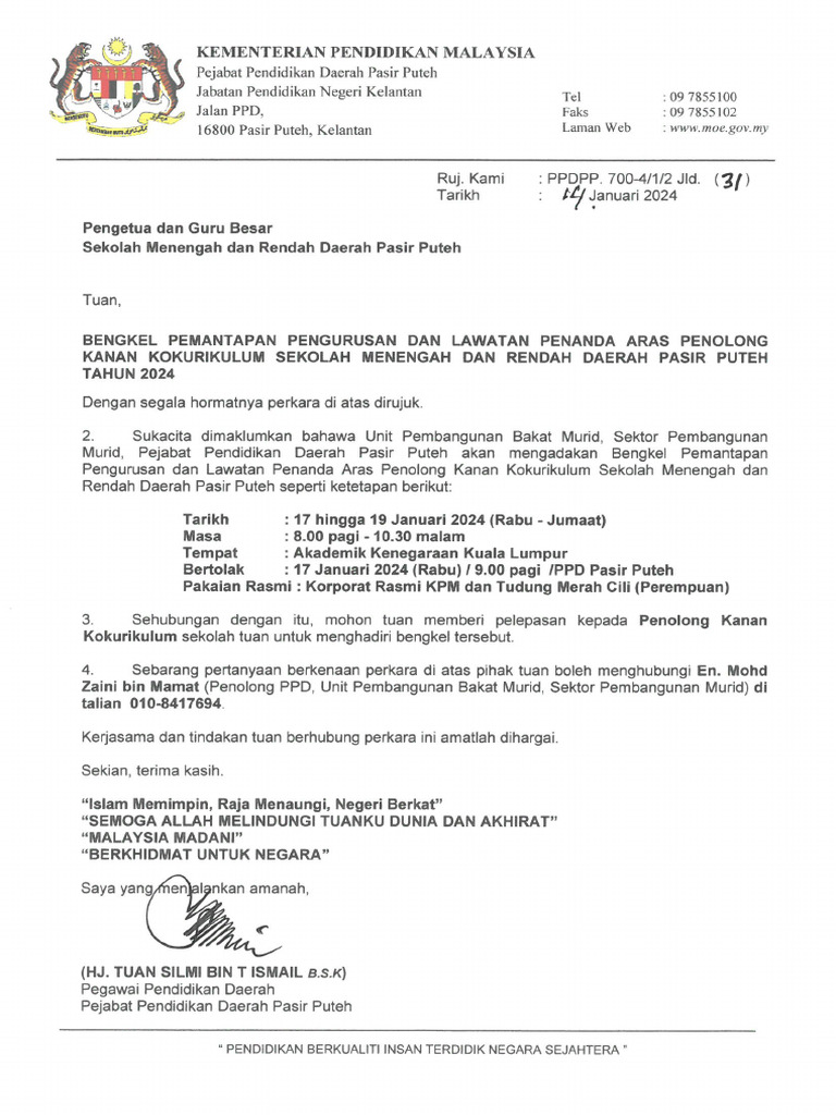 Bengkel Pemantapan Pengurusan An Lawatan Penanda Ras Pen - Kanan ...