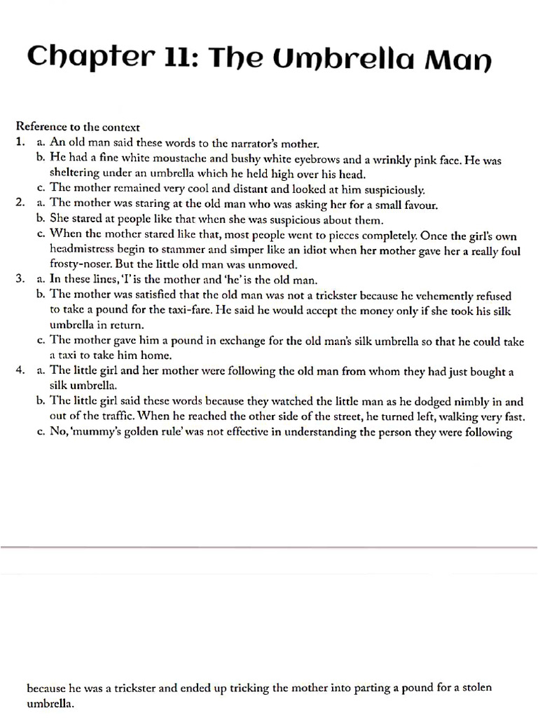 Chapter 11 - The Umbrella Man | PDF