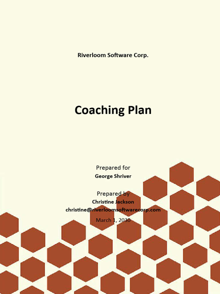 Sample Coaching Plan Template | PDF | Business